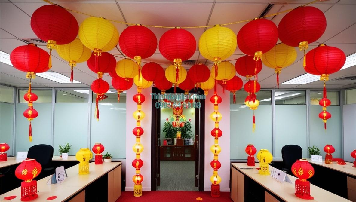 Đèn Lồng Giấy Trang Trí Văn Phòng Tết - Văn phòng phẩm Thịnh Đại Phát